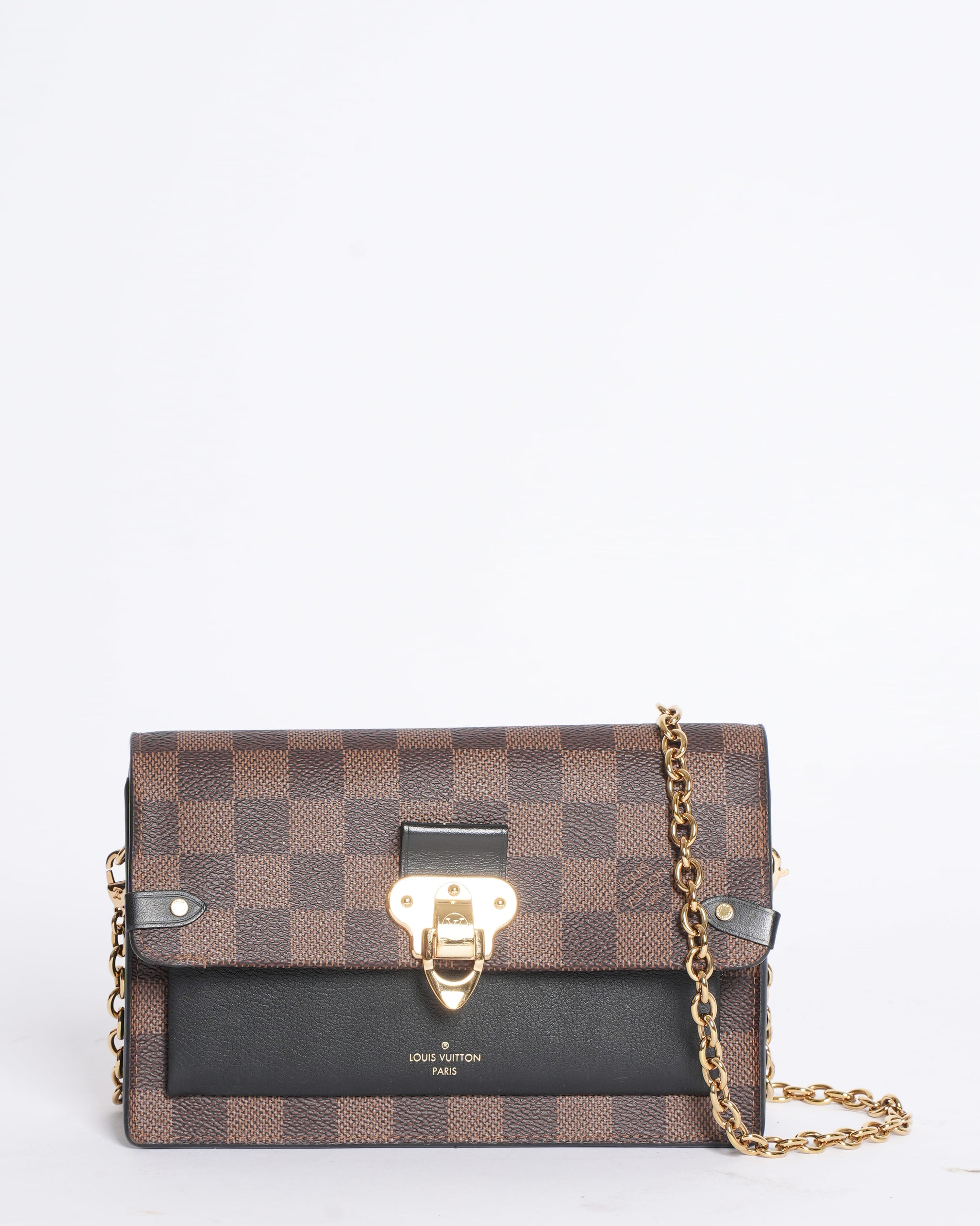 Pre-Loved Louis Vuitton Vavin Chain Wallet – Damier Ebene | Authentic ...