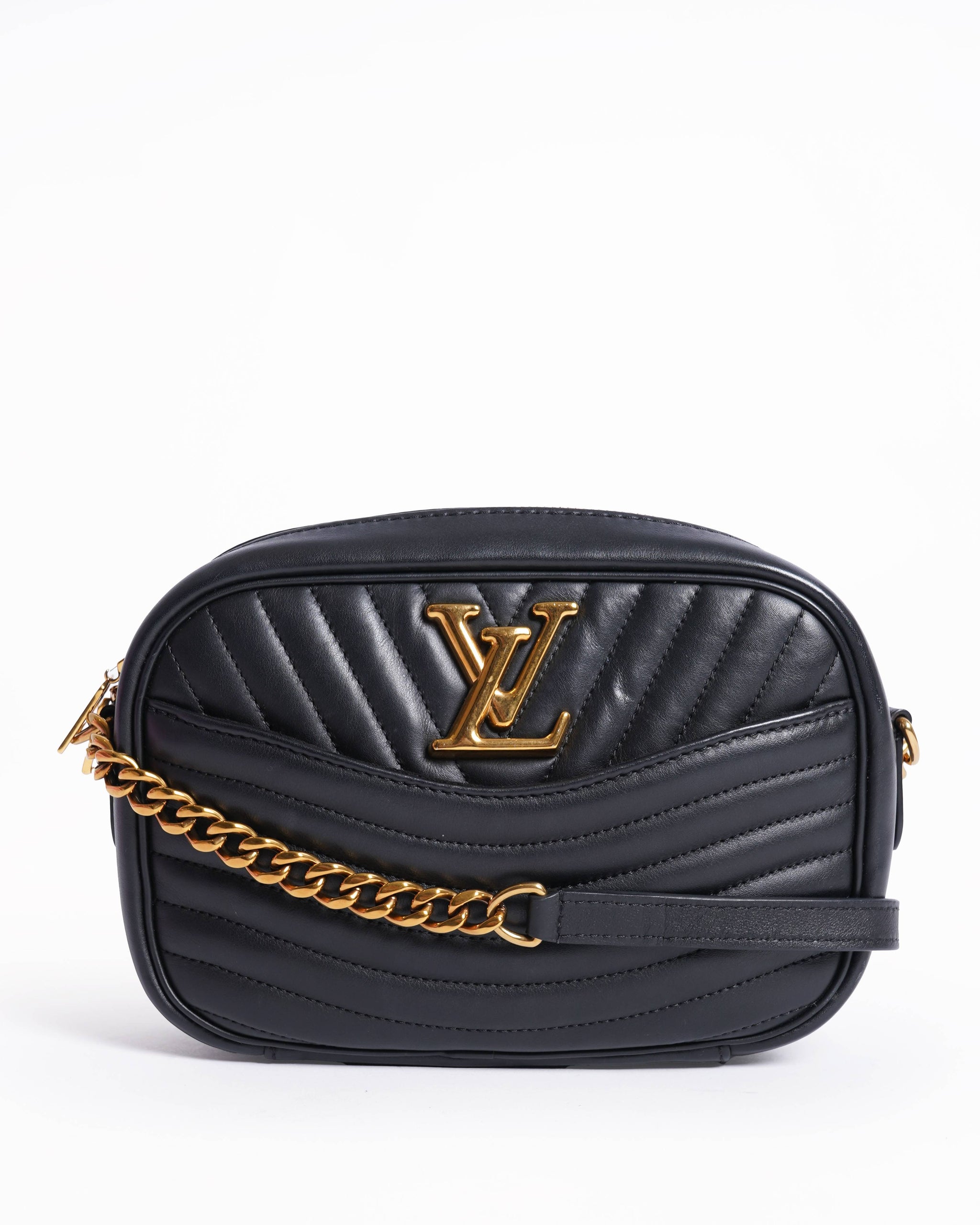 Authentic Pre-loved My Almari | Louis Vuitton Black Calfskin Wave ...