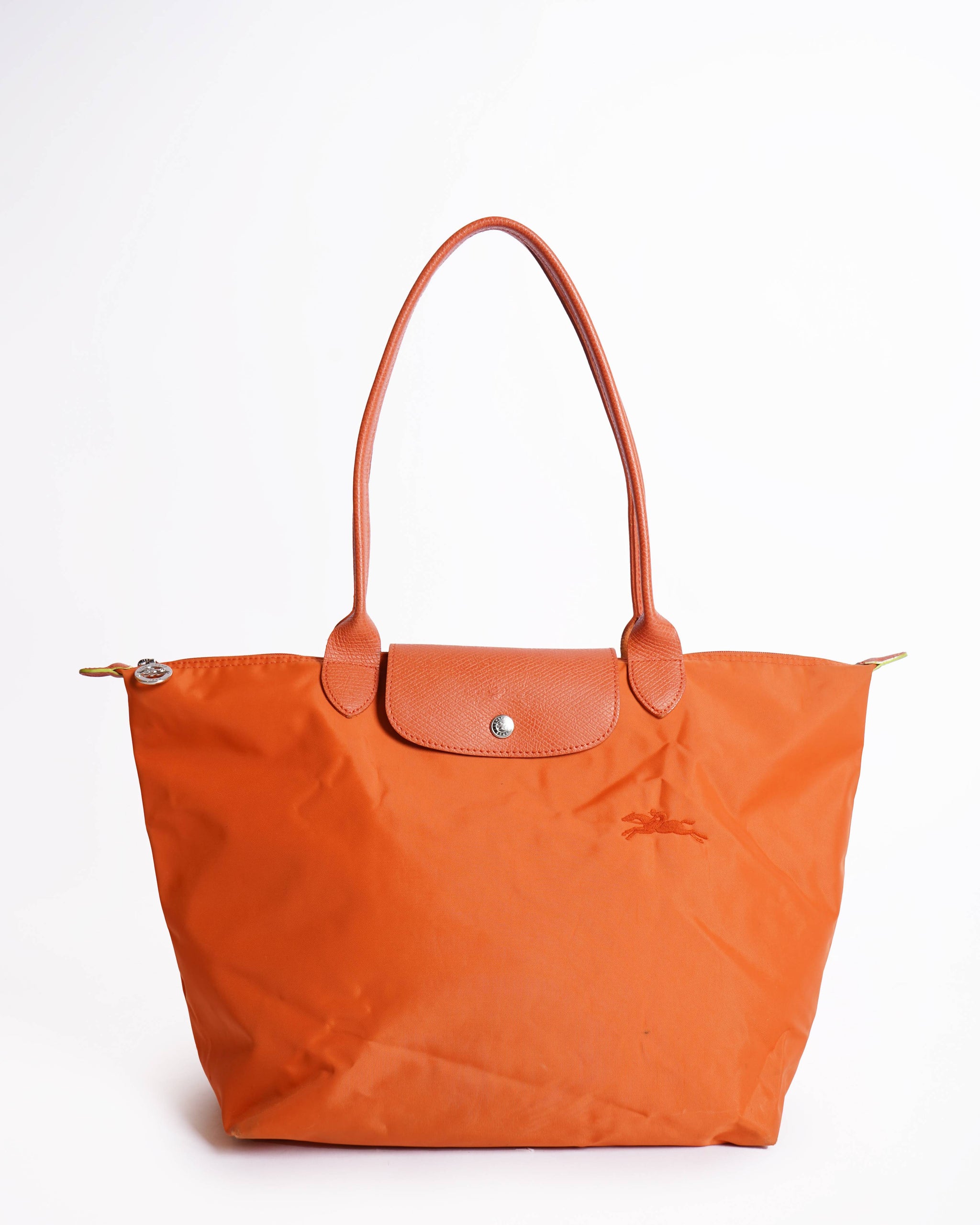 Longchamp Le Pliage Orange Tote Bag | Authentic Pre-loved My Almari