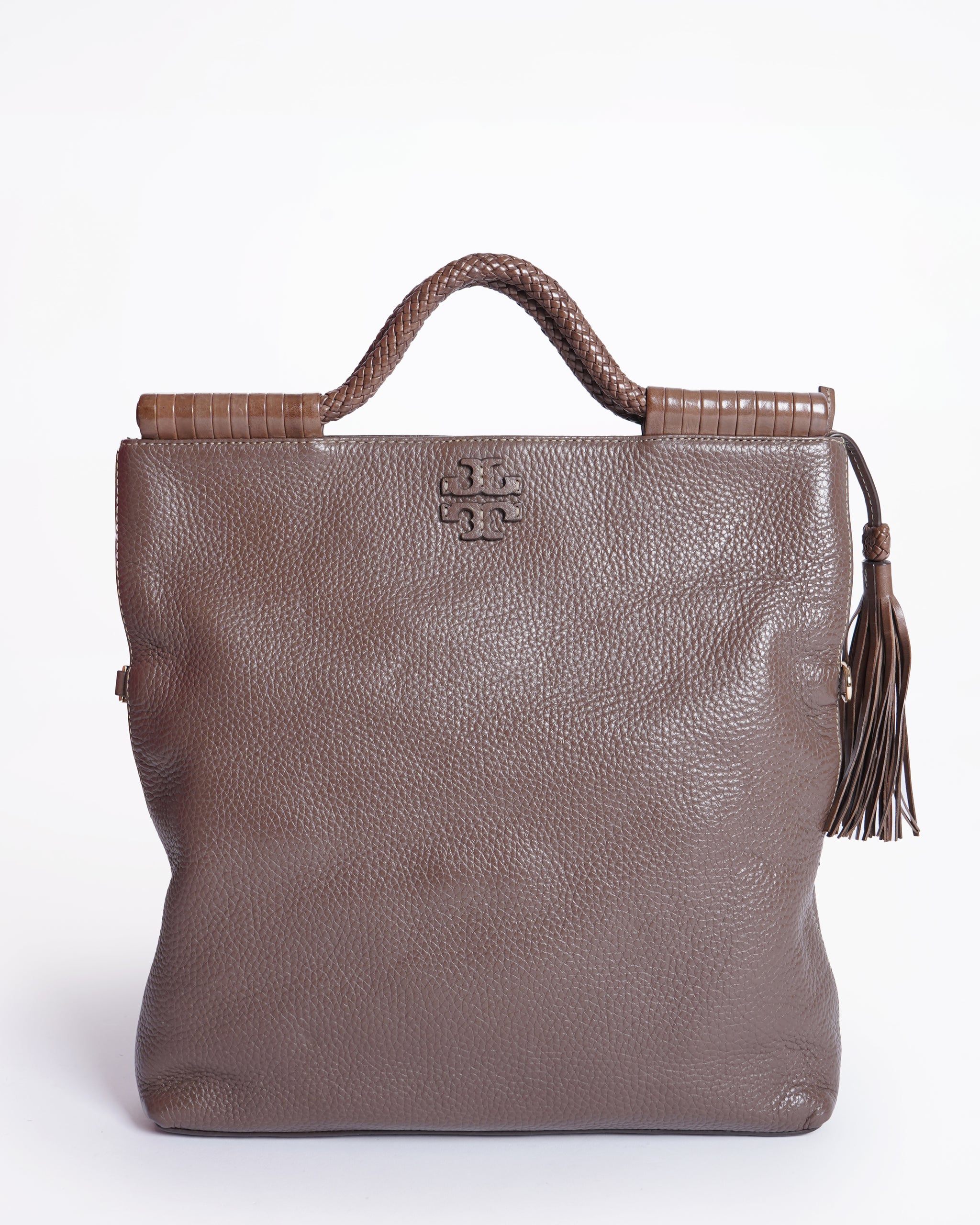 Tory Burch Taylor Satchel Tote in Brown – Authentic Pre-loved My Almari
