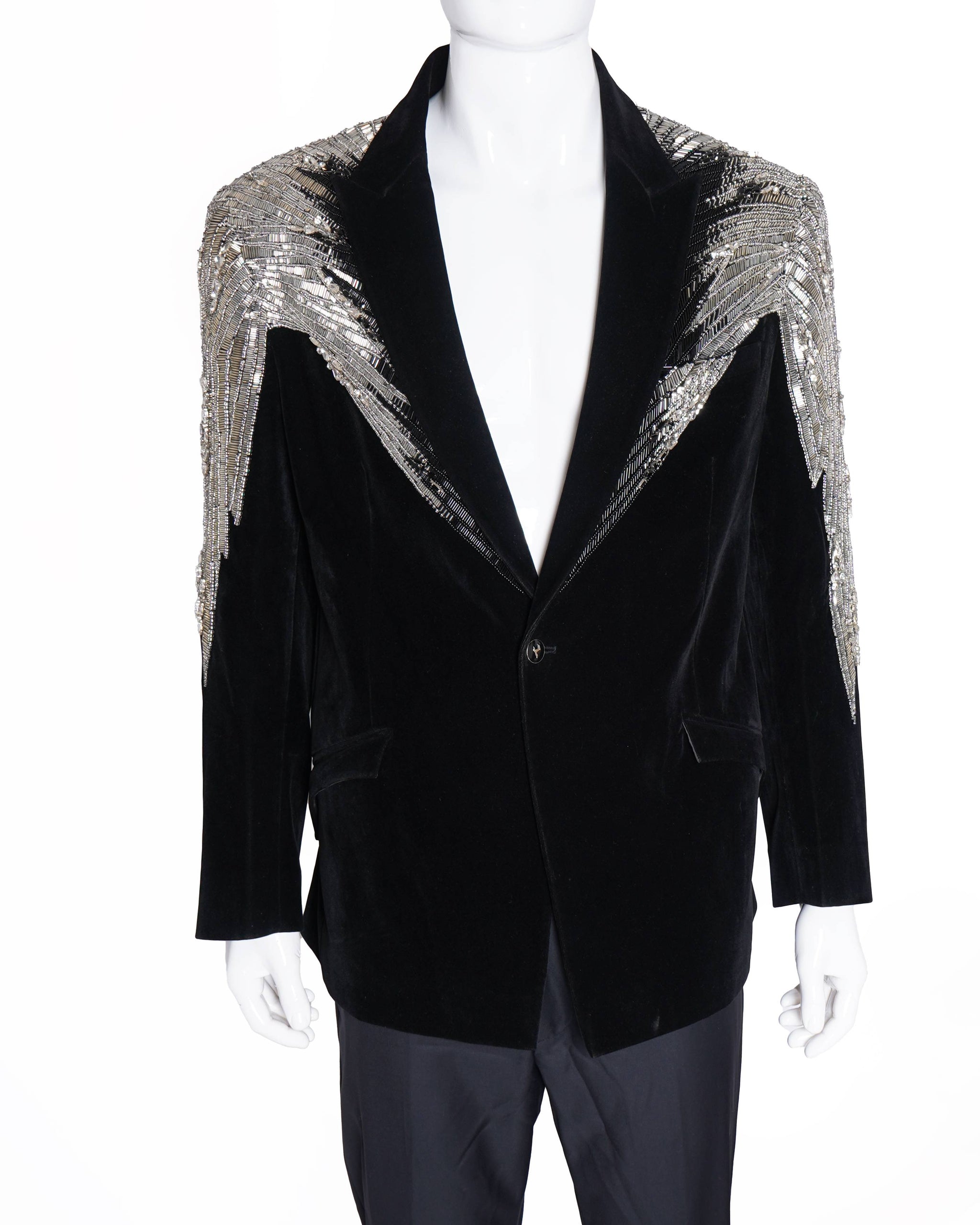 Authentic Pre-loved Gaurav Gupta Molten Metal Tuxedo | My Almari