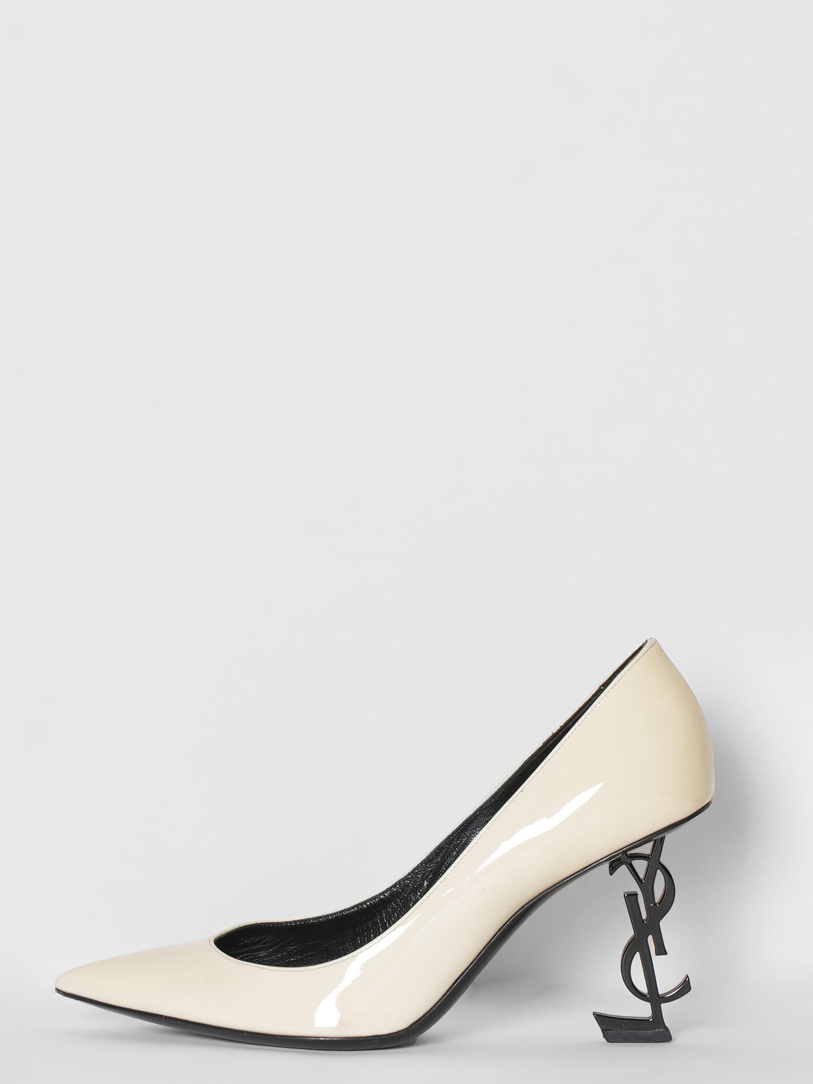 Buy Saint Laurent Patent YSL Heel Pumps – Luxury Footwear Online | My ...