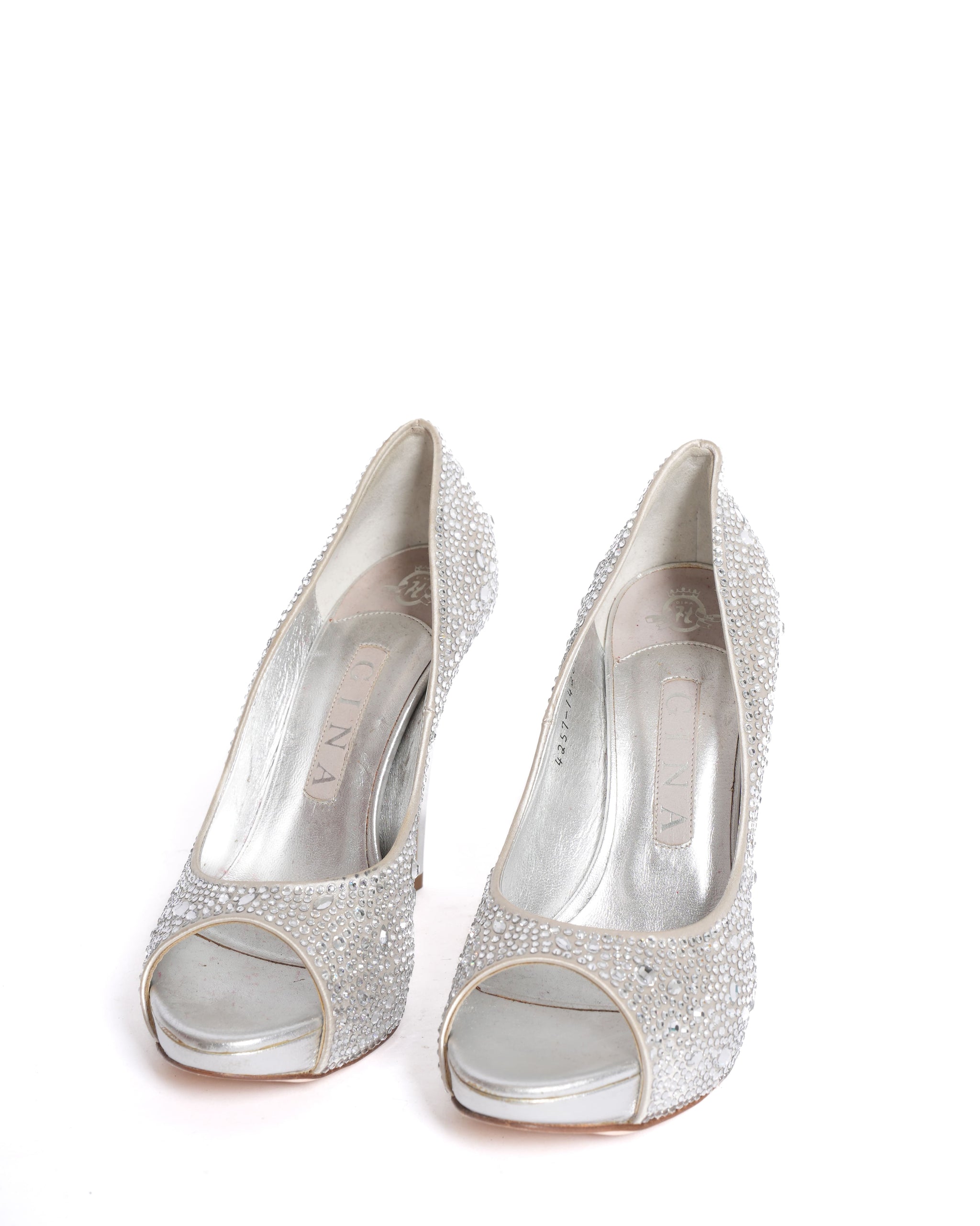 Gina Silver Crystal Heels | Authentic and Pre-loved | My Almari