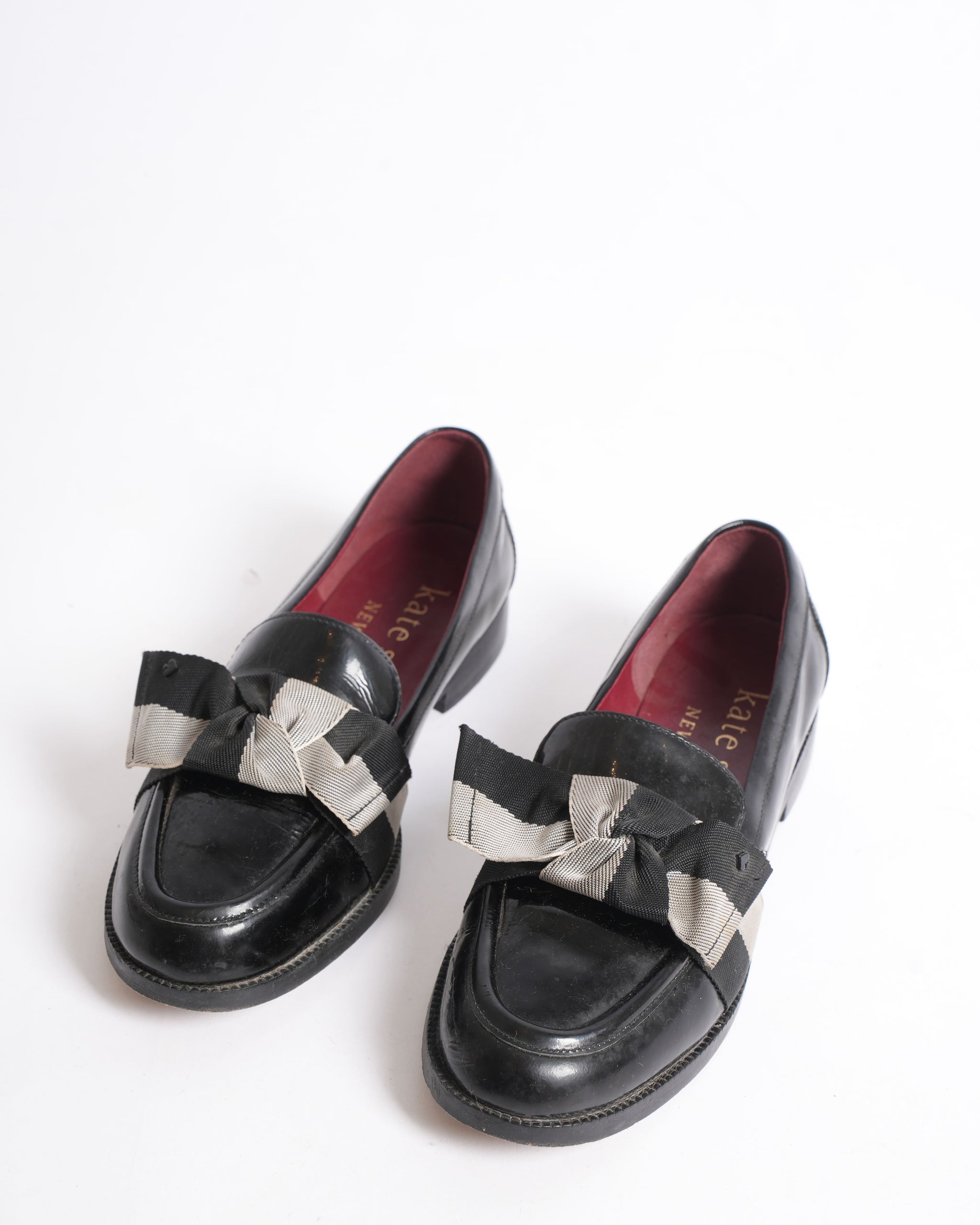 Kate Spade Leandra Patent Leather Loafers with Bow | My Alamri