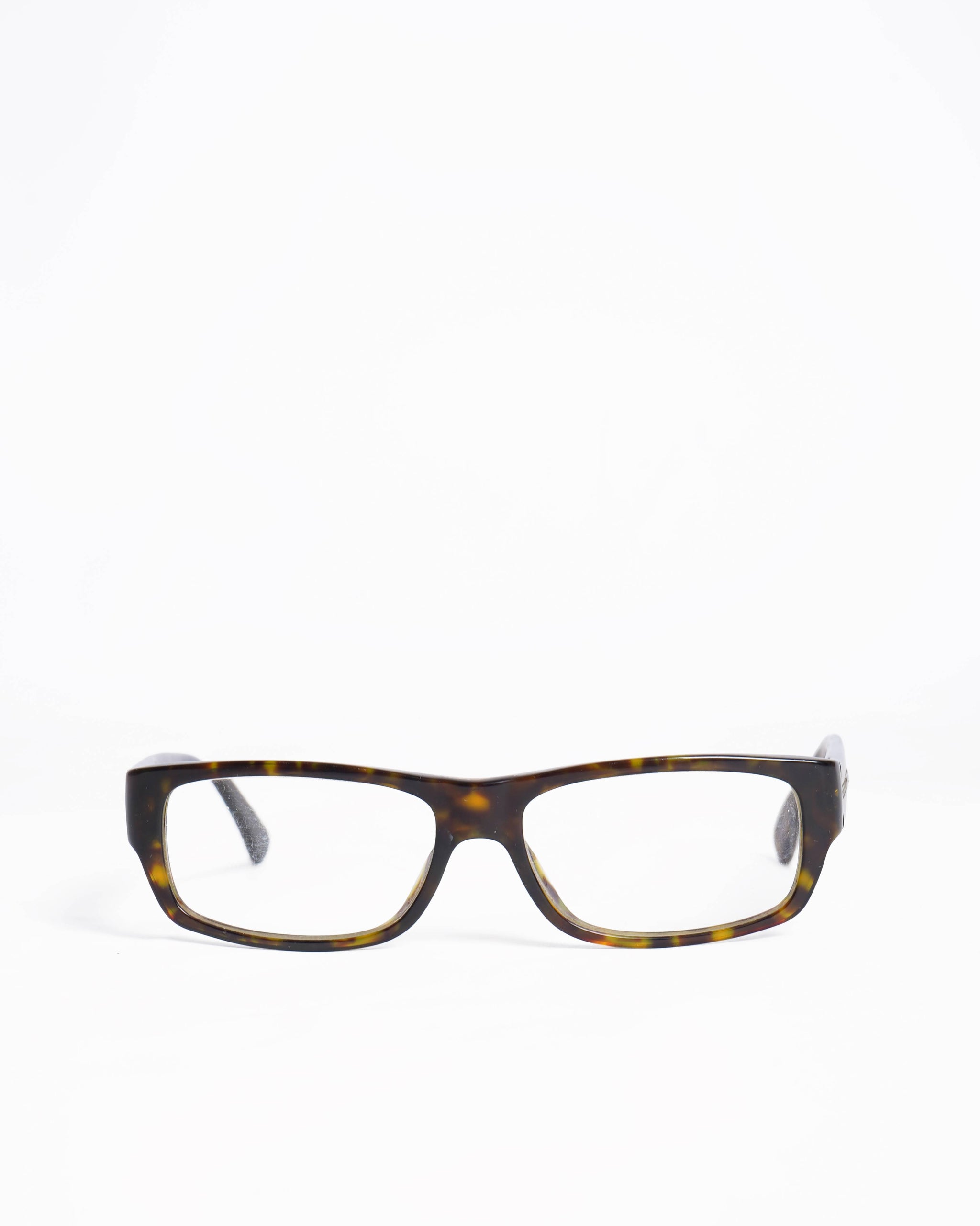 Versace Tortoise Shell Rectangle Optical Glasses | Authentic Pre-Loved ...